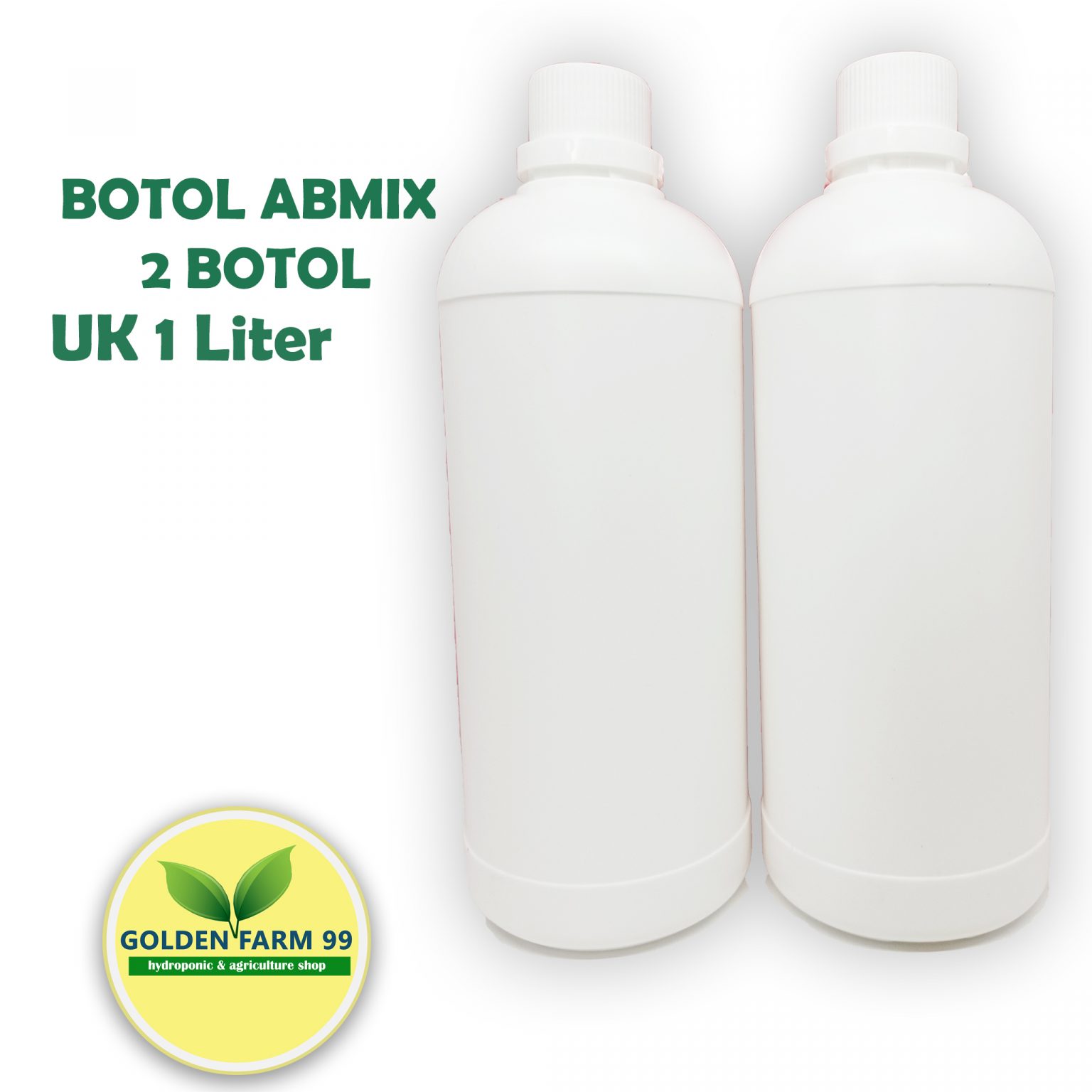 Botol 1 Liter Warna Putih Untuk Wadah Abmix – Store Golden Farm 99